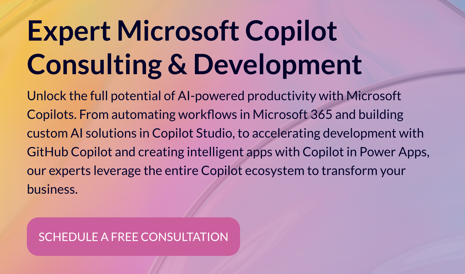 Microsoft Copilot Consulting and Development